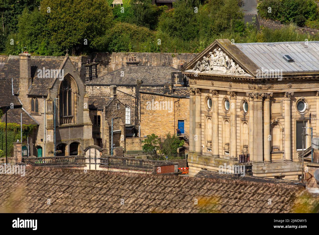 Todmorden is at the confluence of three steep-sided Pennine valleys and ...