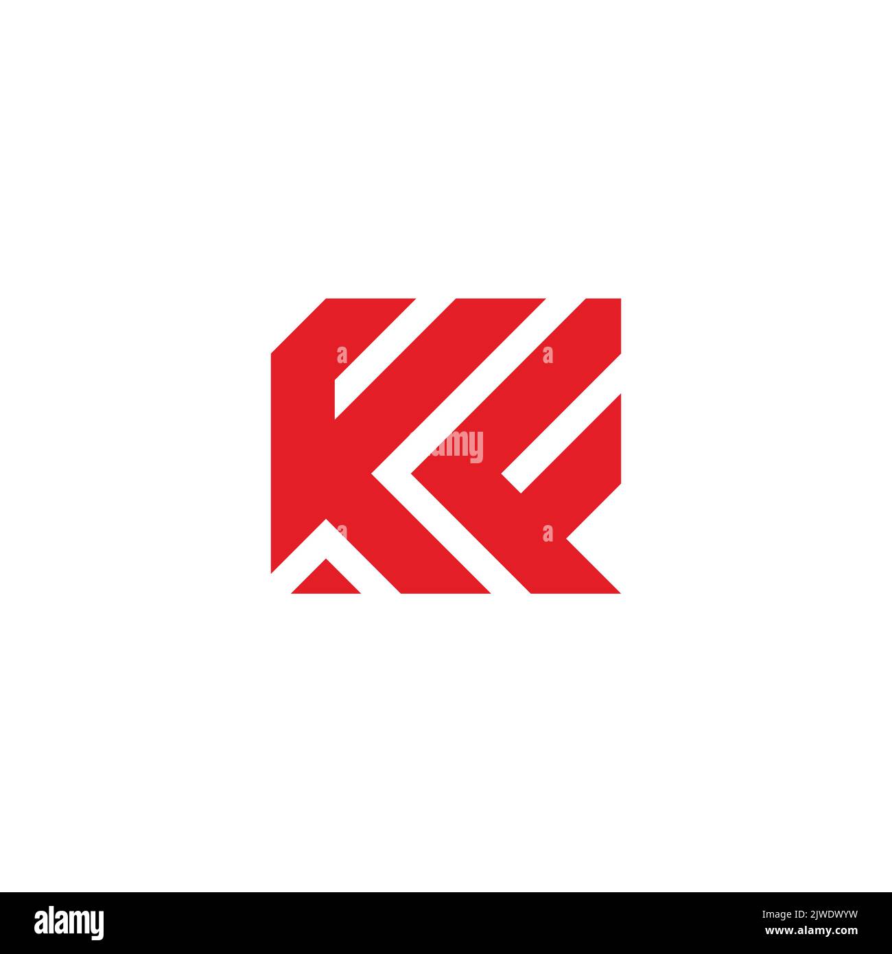 letter kf square geometric logo vector Stock Vector Image & Art - Alamy