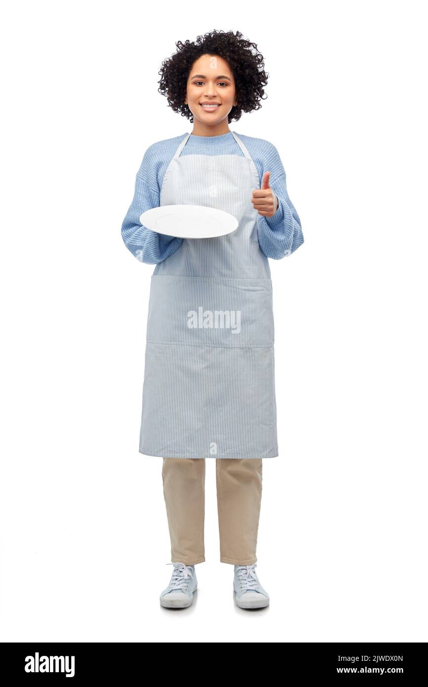 Food person in apron Cut Out Stock Images & Pictures - Alamy
