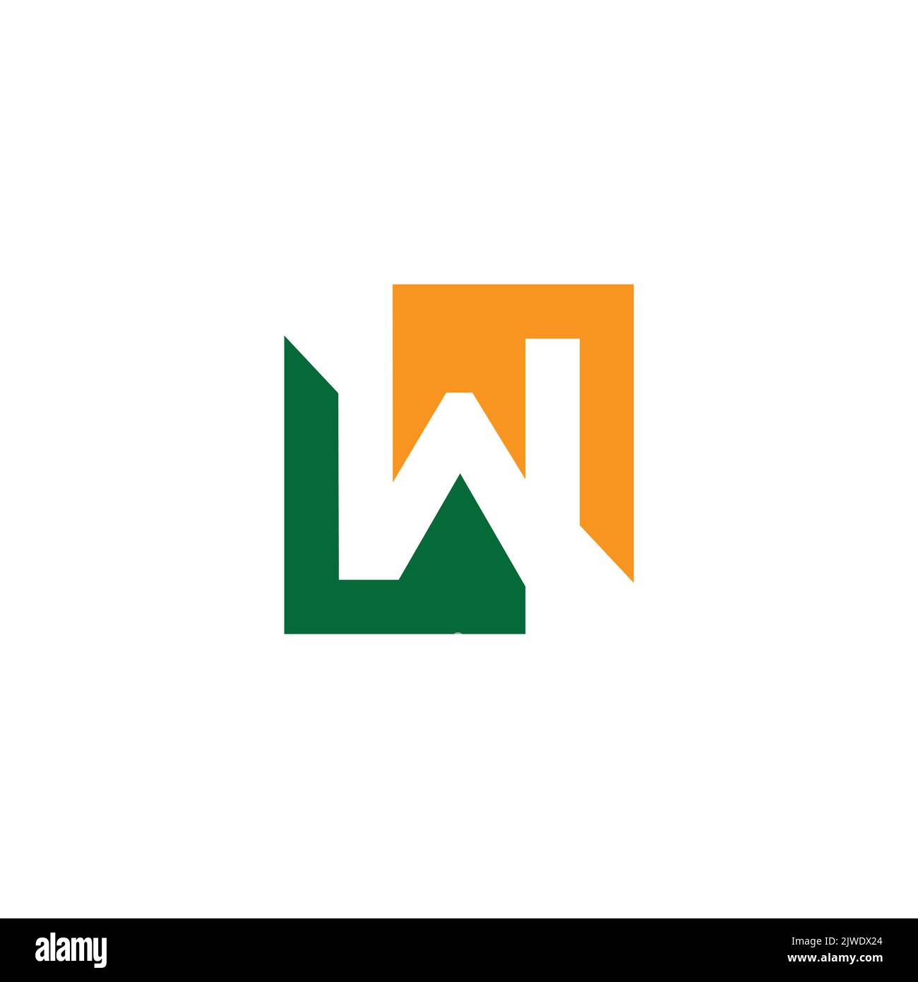 letter lw colorful square logo vector Stock Vector Image & Art - Alamy