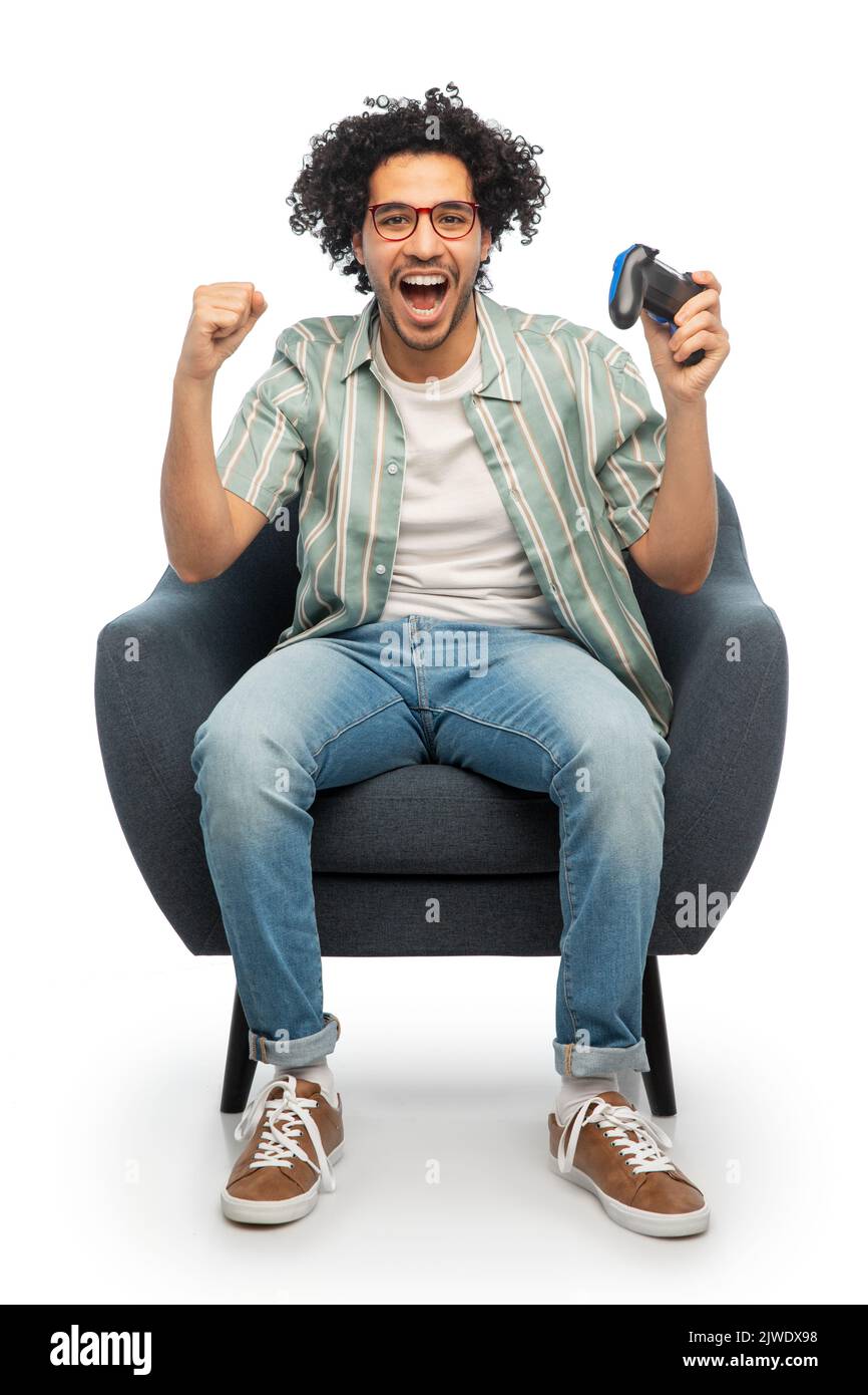 Gamer playing Cut Out Stock Images & Pictures - Alamy
