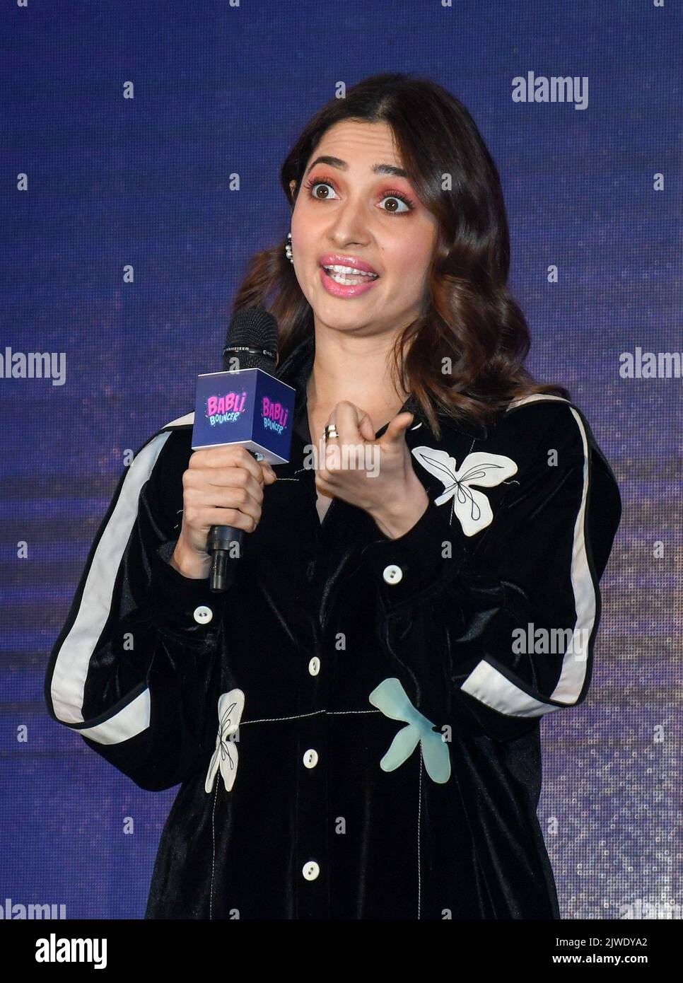Mumbai, India. 05th Sep, 2022. Bollywood actress Tamannaah Bhatia seen during the trailer launch ...