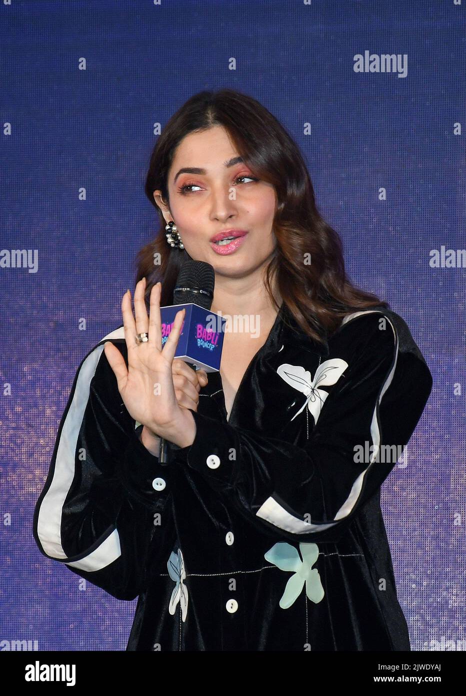 Mumbai, India. 05th Sep, 2022. Bollywood actress Tamannaah Bhatia seen during the trailer launch ...