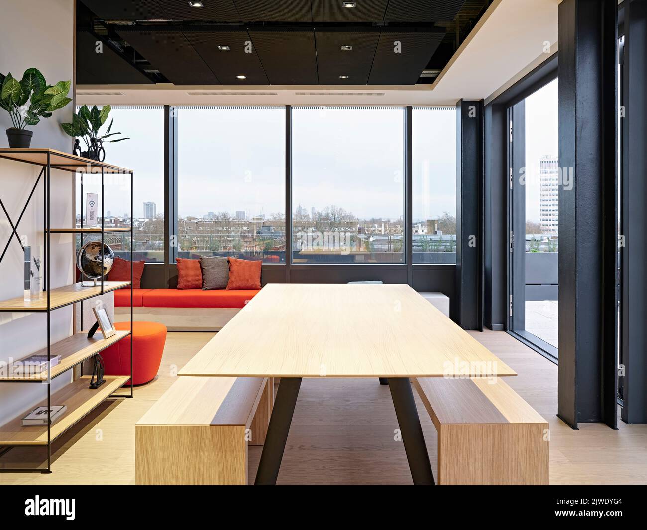 Upper floor lounge with ample glazing. 50 Eastbourne Terrace, London ...