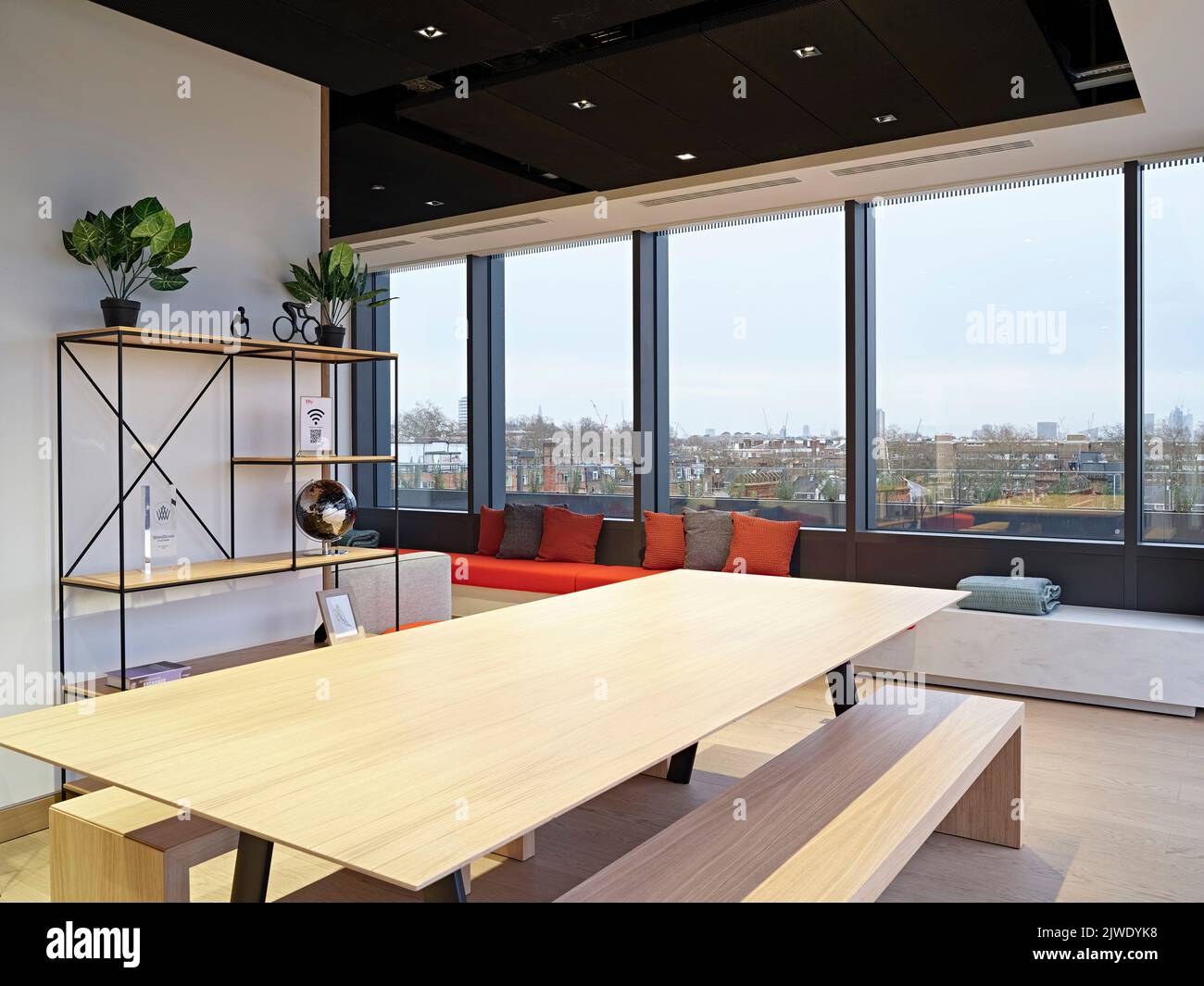 Upper floor lounge with ample glazing. 50 Eastbourne Terrace, London ...