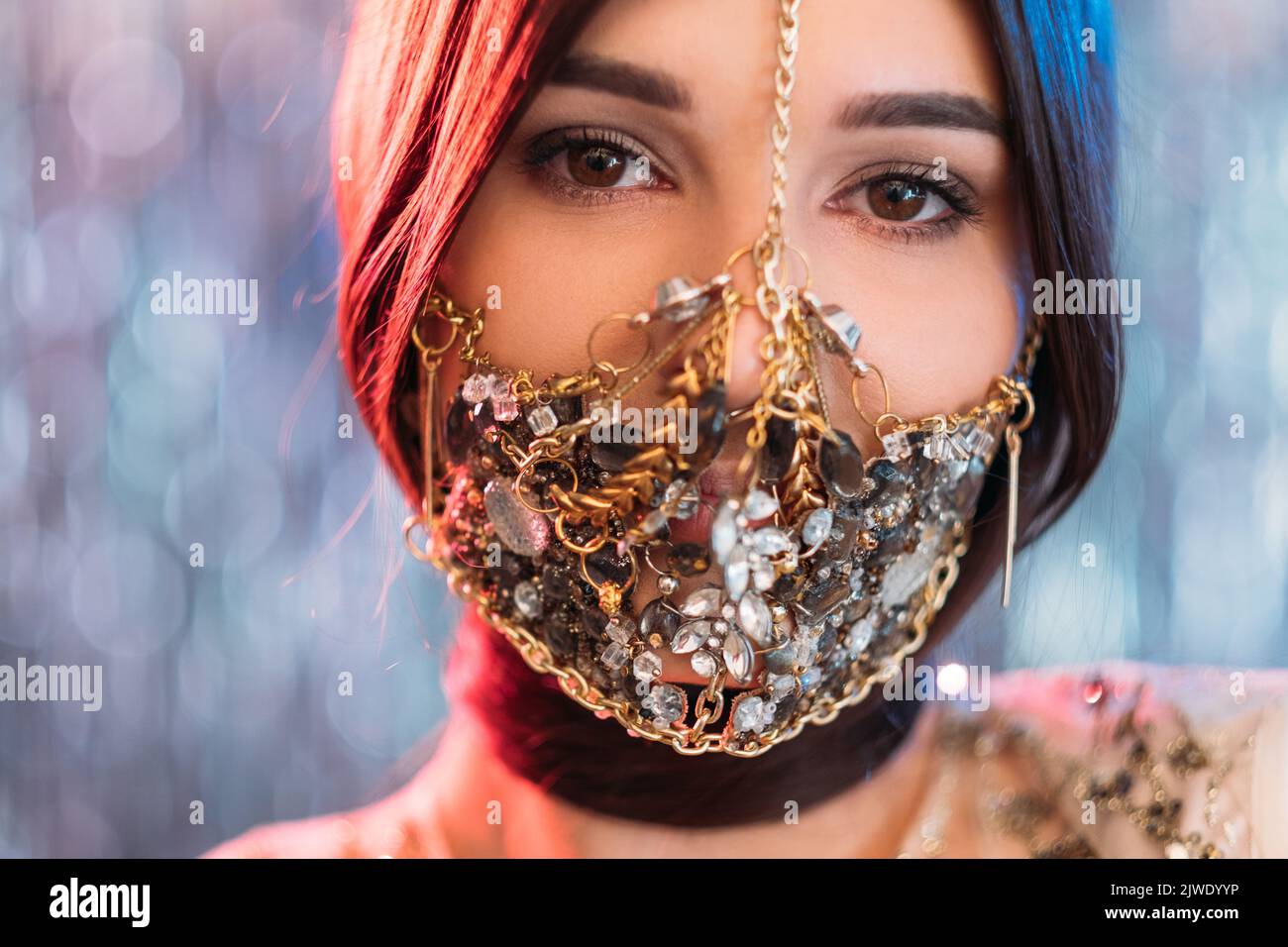 christmas festive look pandemic fashion glamorous Stock Photo - Alamy