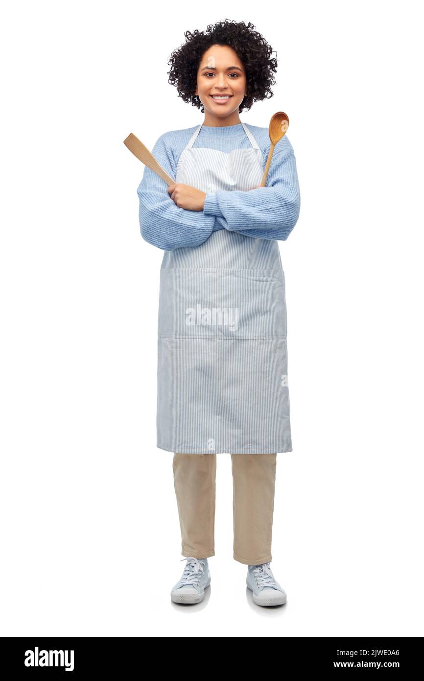 Happy housewife chef in Cut Out Stock Images & Pictures - Alamy