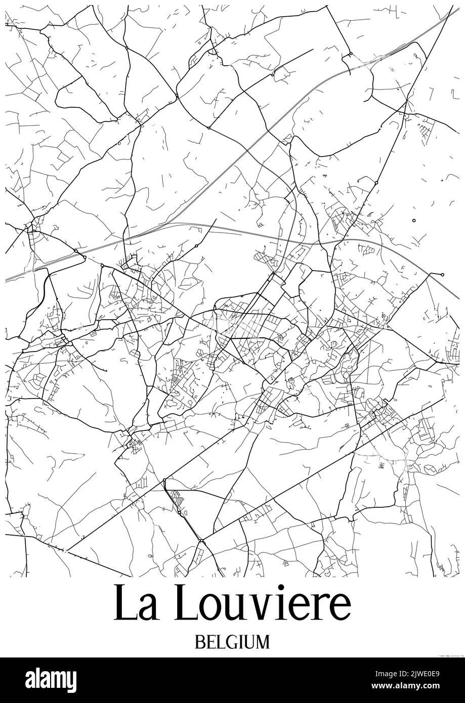 La louviere area map hi-res stock photography and images - Alamy