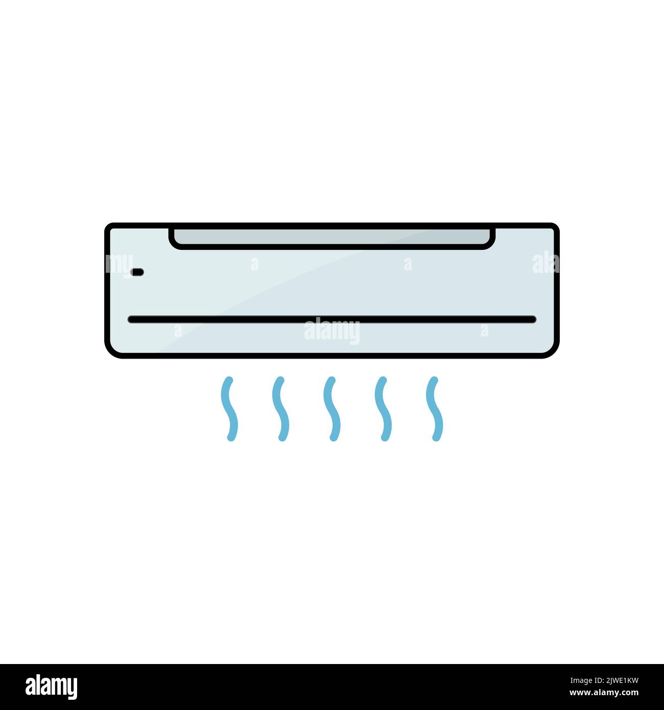 Air conditioning icon. Icon related to electronic. Lineal color icon ...