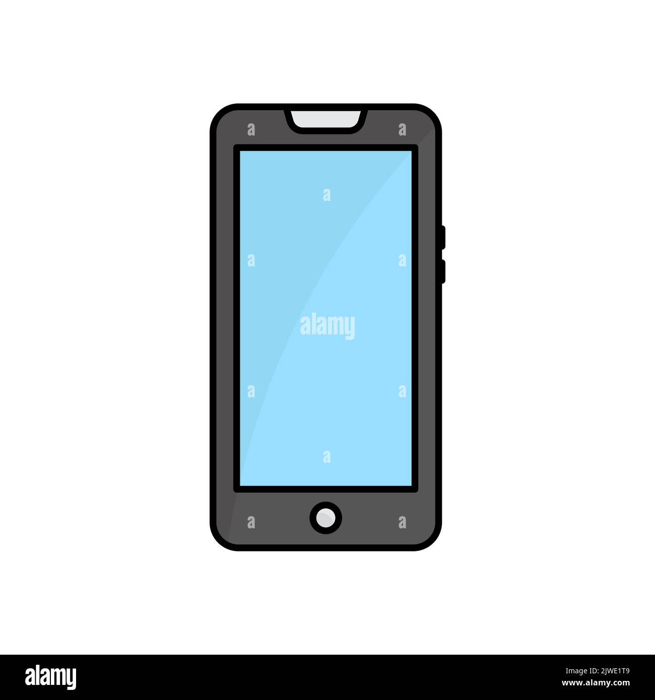 Mobile phone icon. Icon related to electronic, technology. Lineal color ...