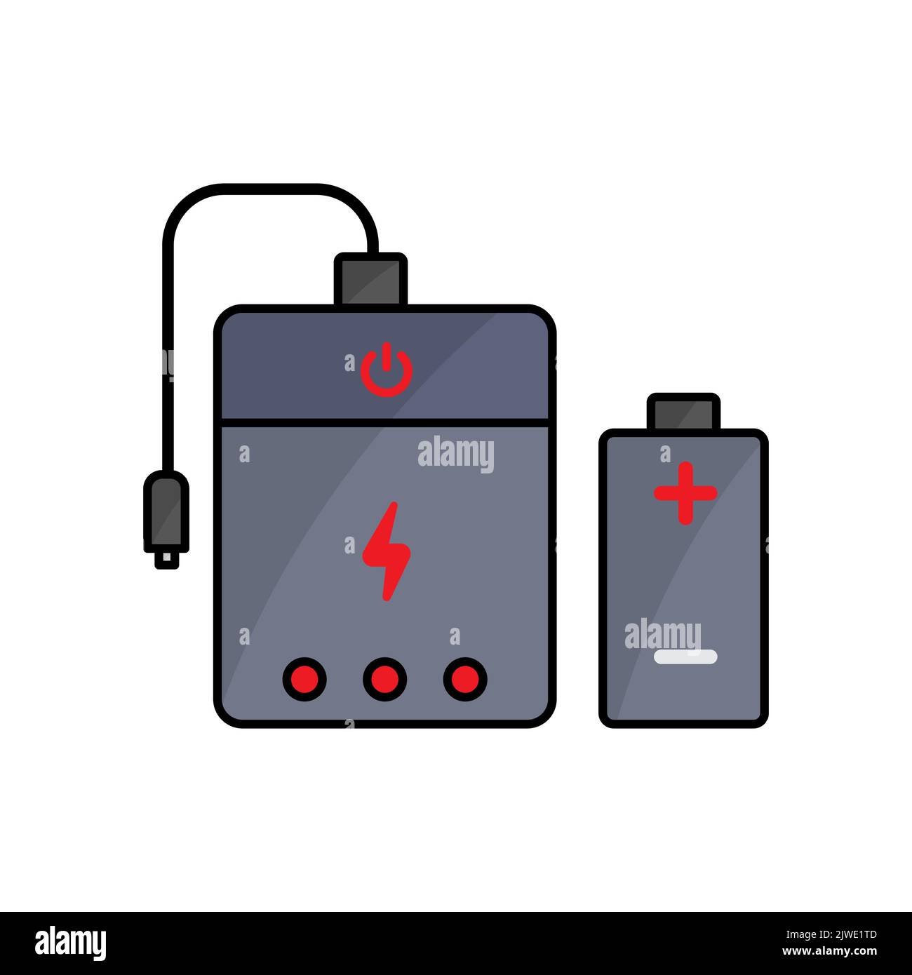 Cartoon icon set kawaii technology Stock Vector Images - Alamy