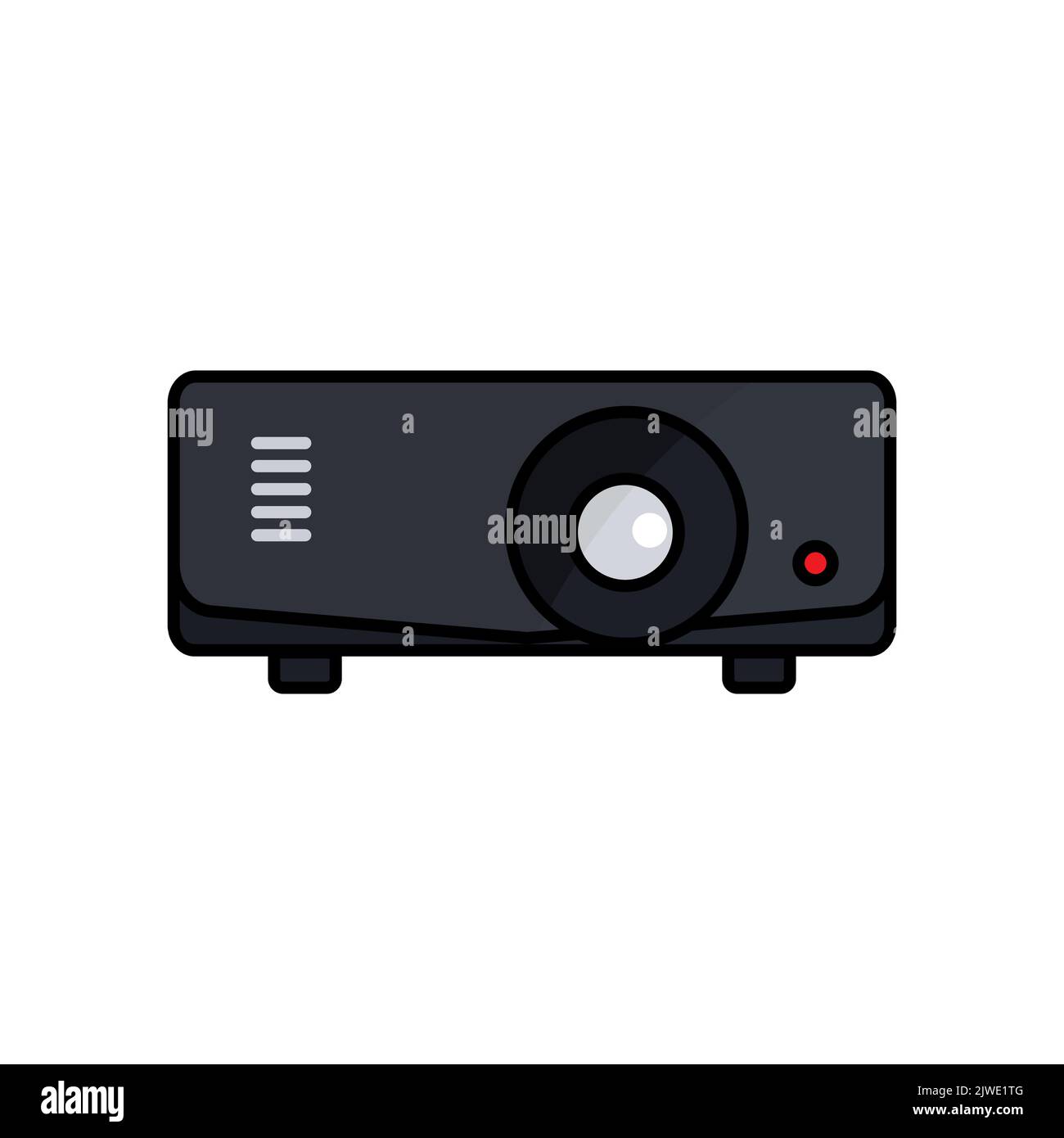 Projector icon. Icon related to electronic, technology. Lineal color ...