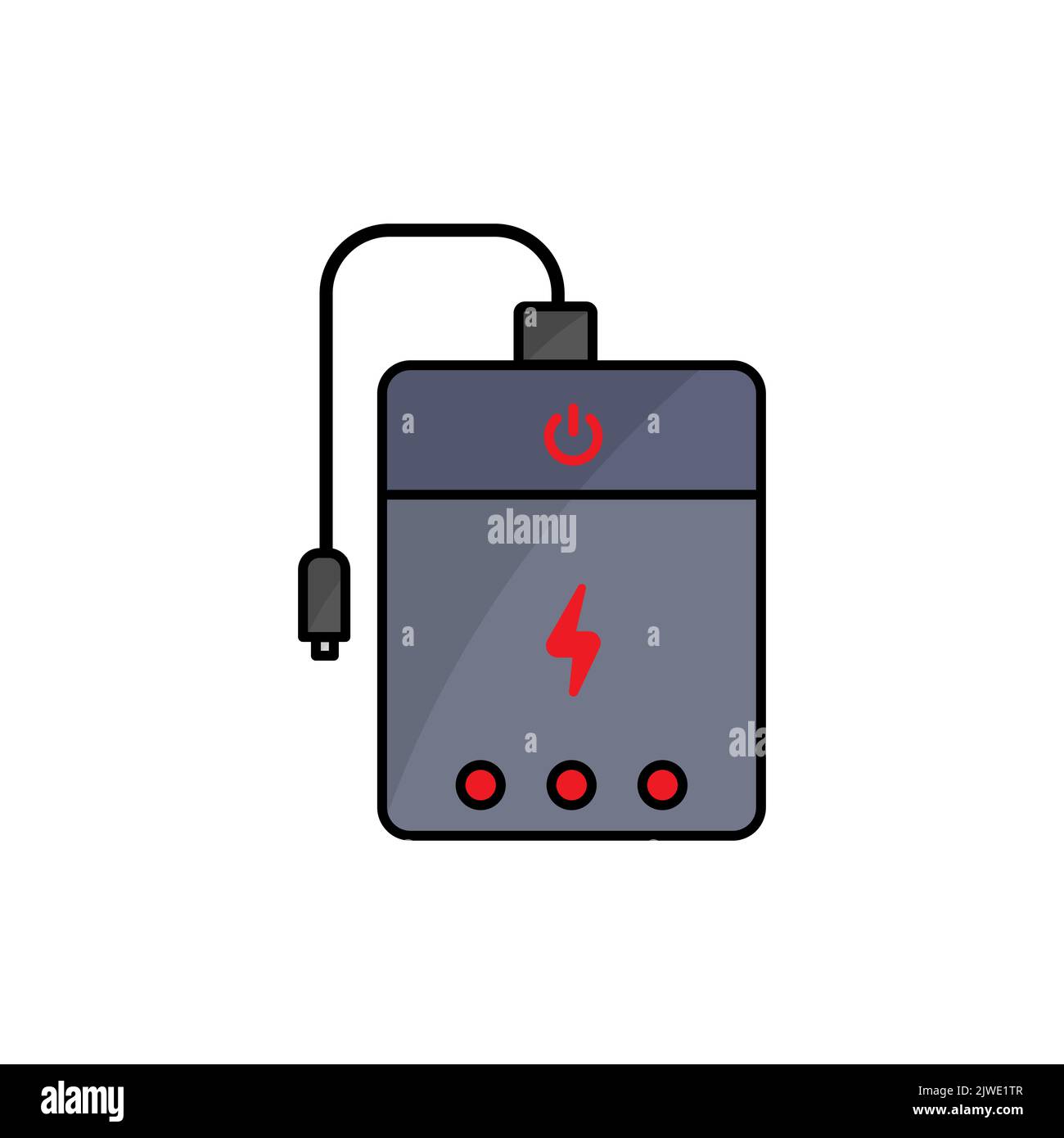 Power bank icon, battery. Icon related to electronic, technology ...