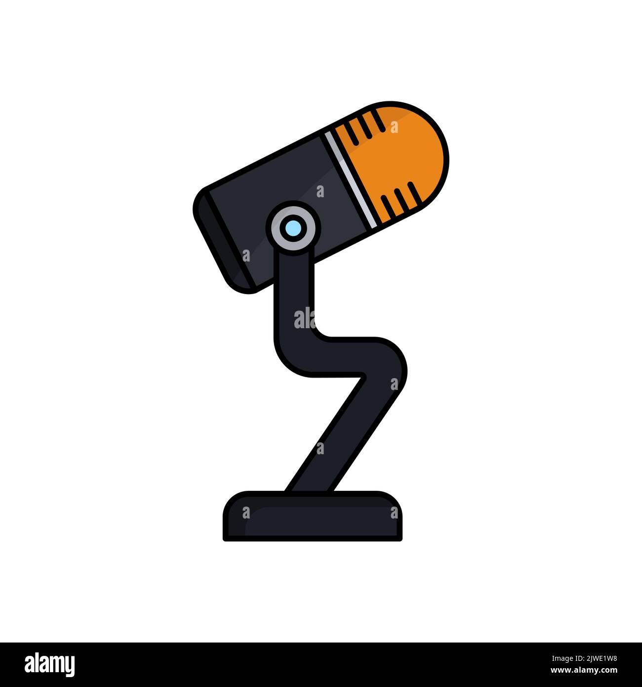 Microphone icon. Icon related to electronic, technology. Lineal color ...
