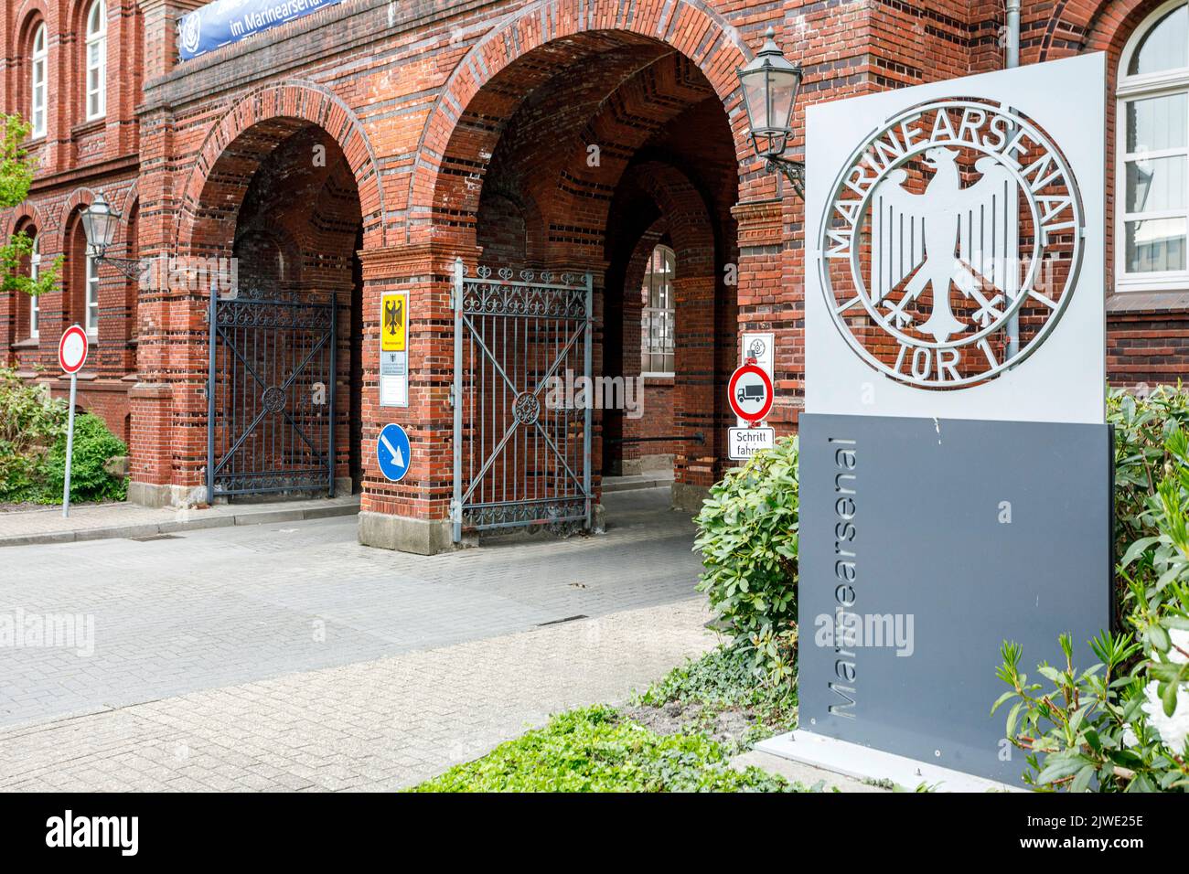 Naval Arsenal Gate 1 in Wilhelmshaven Stock Photo - Alamy