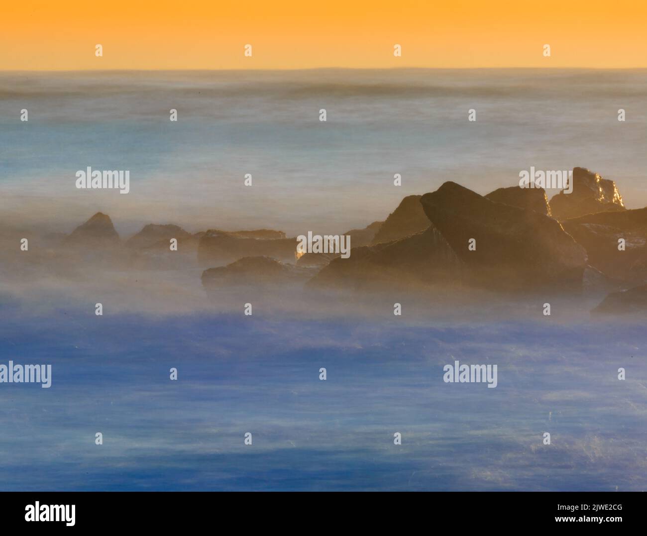 Abstract St. Augustine beach scene background Stock Photo - Alamy