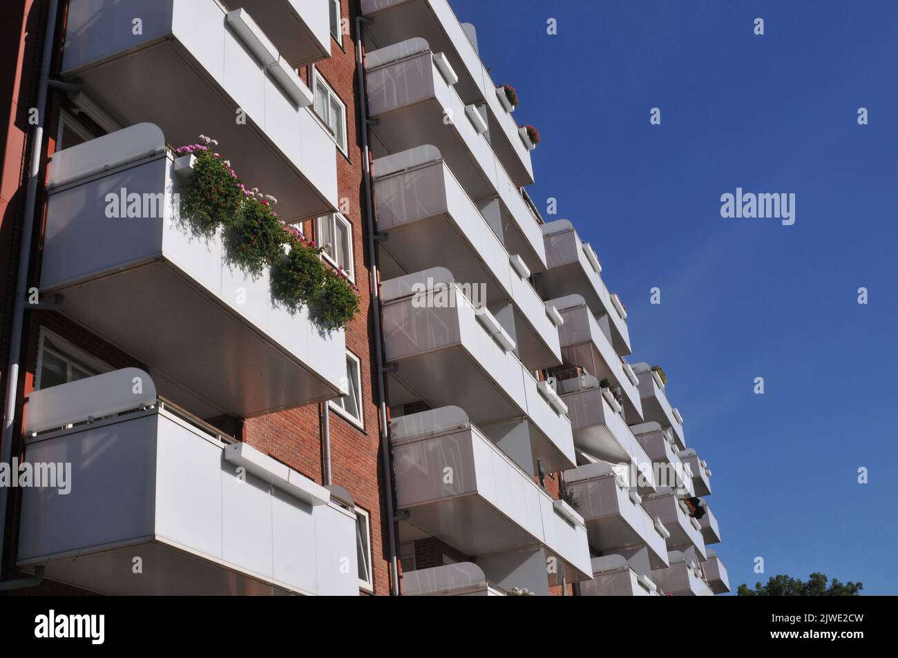 Copenhagen /Denmark/04 September 2022/Danish home cando balconies in ...