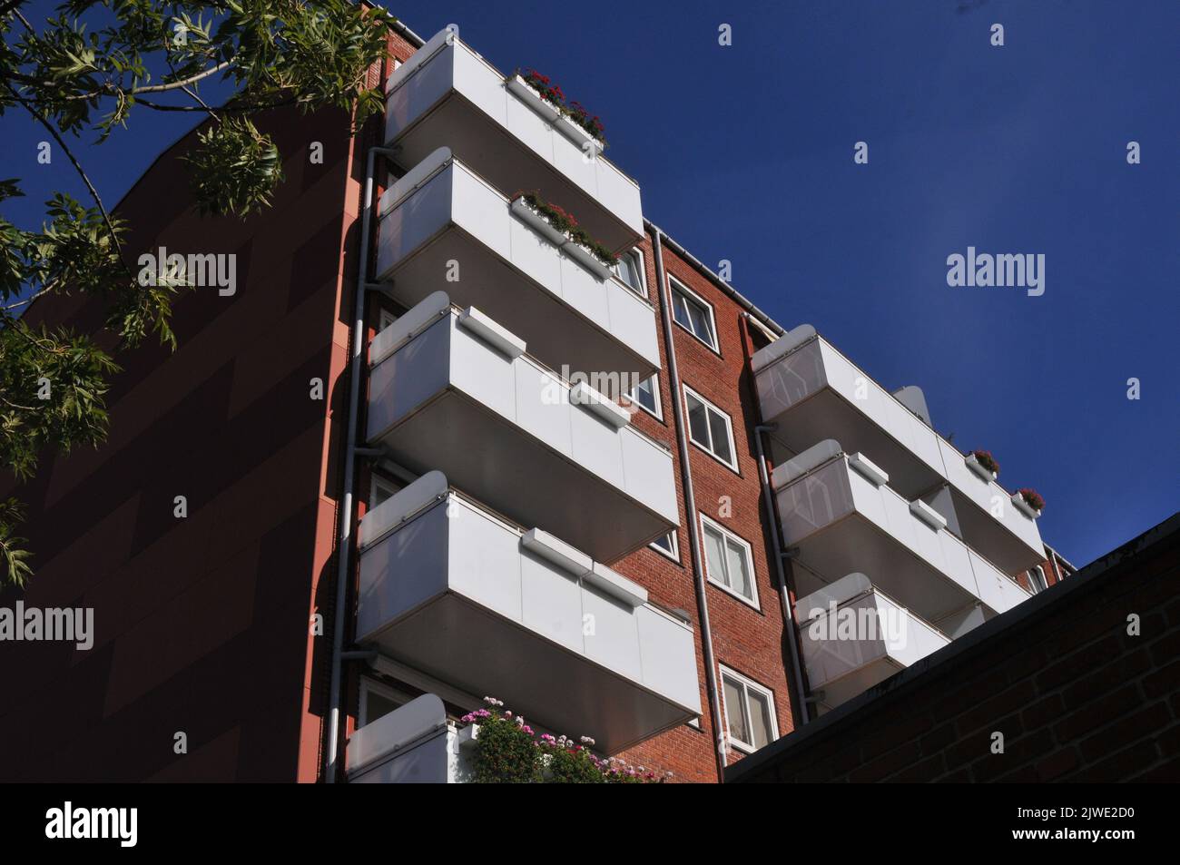 Copenhagen /Denmark/04 September 2022/Danish home cando balconies in ...
