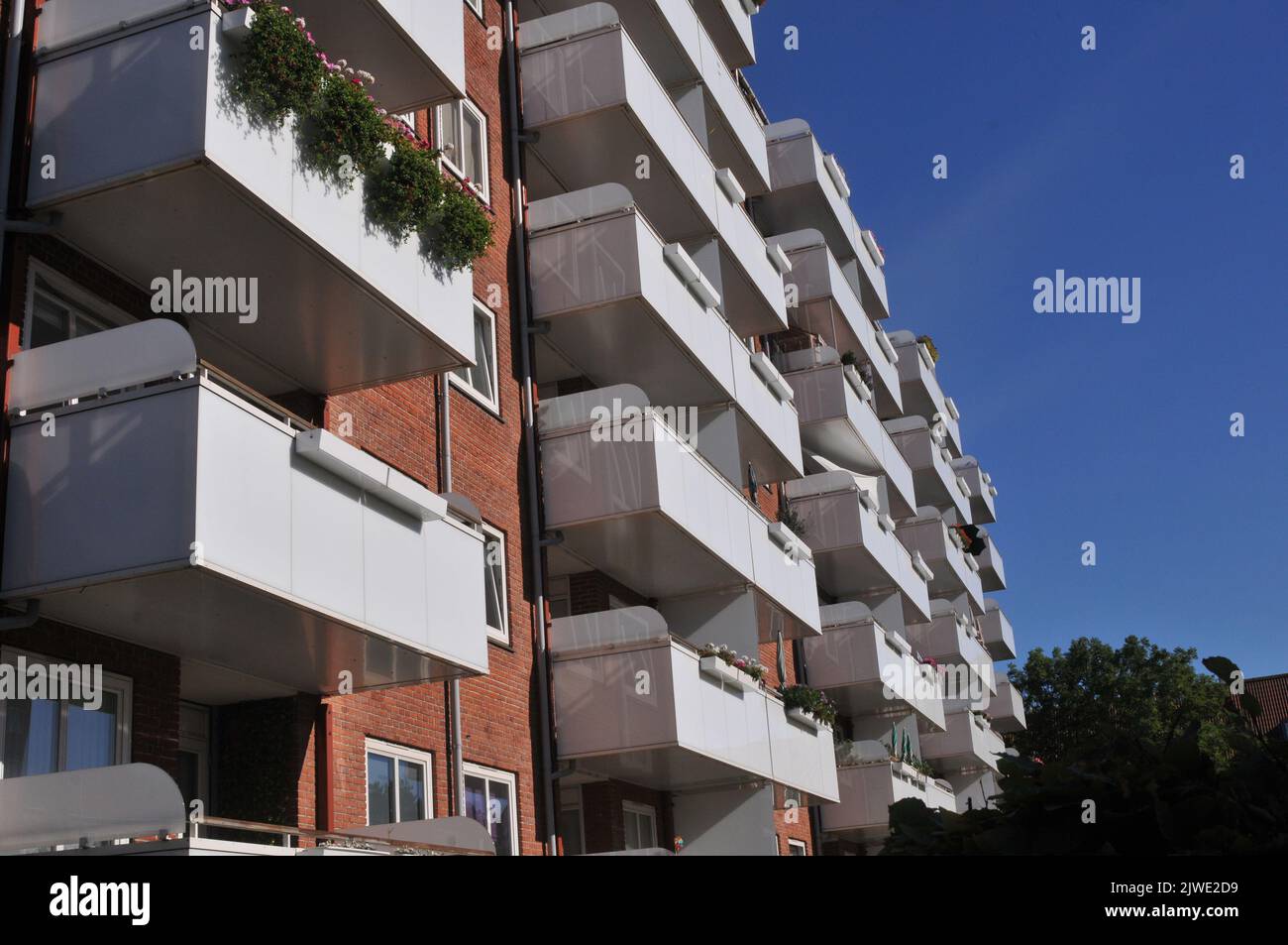 Copenhagen /Denmark/04 September 2022/Danish home cando balconies in danish capital Copenhagen ...
