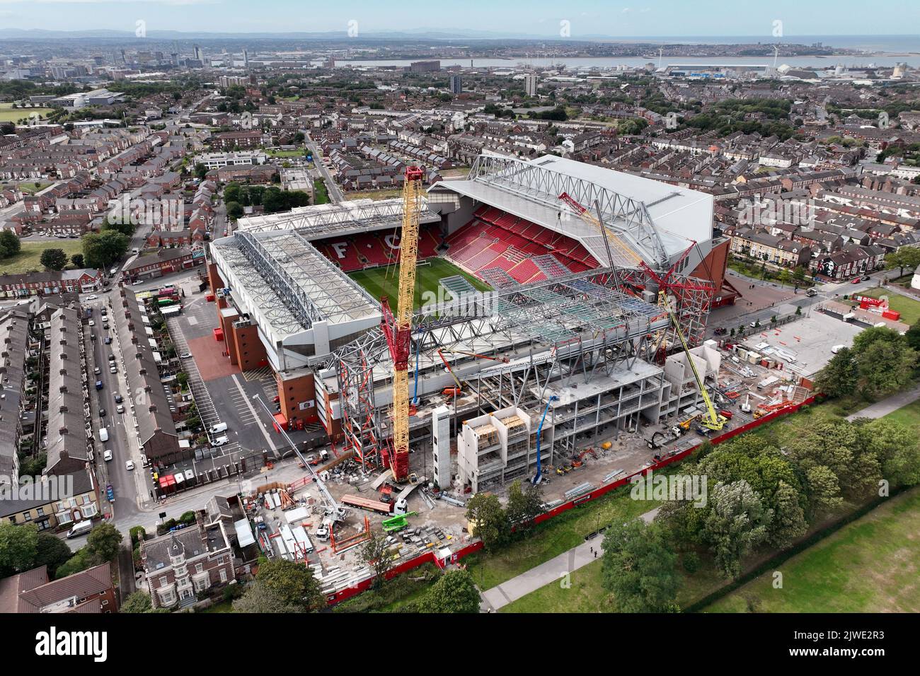 Anfield drone aerial hi-res stock photography and images - Alamy