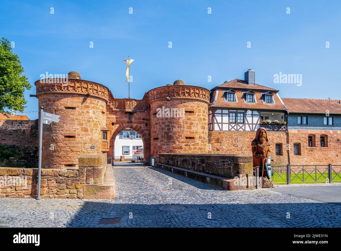 City wall, Büdingen, Germany Stock Photo - Alamy