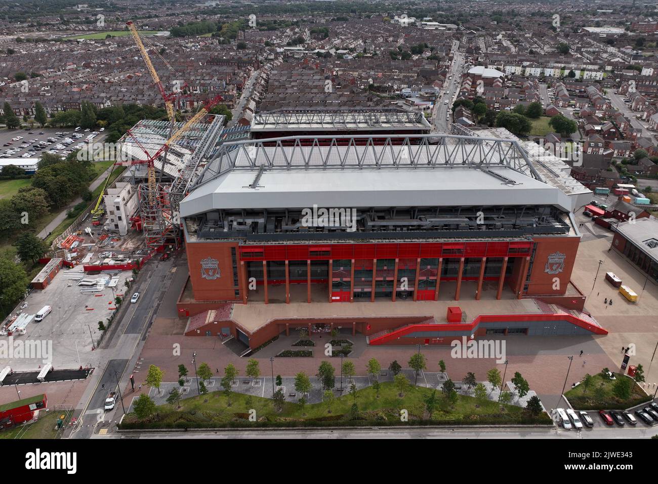 Anfield drone aerial hi-res stock photography and images - Alamy