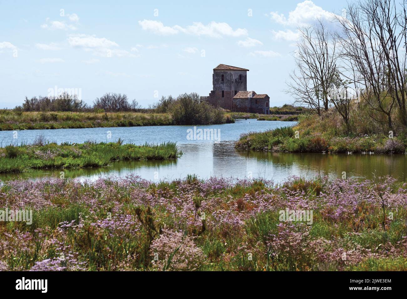 Comacchio (Fe), Italy, a view of the Comacchio fishing valley Stock ...