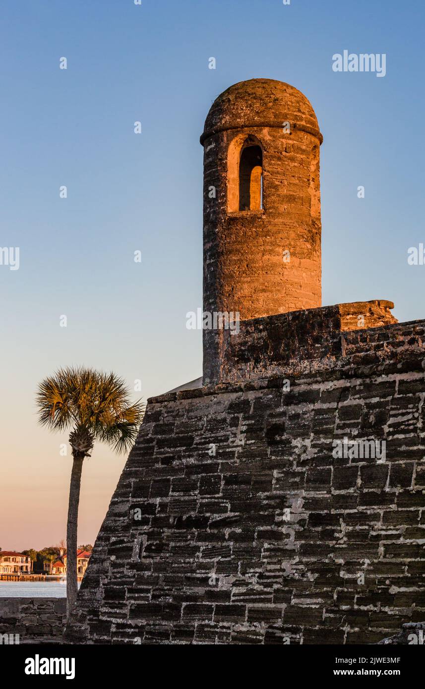 St. Augustine, Florida at the Castillo de San Marcos National Monument ...