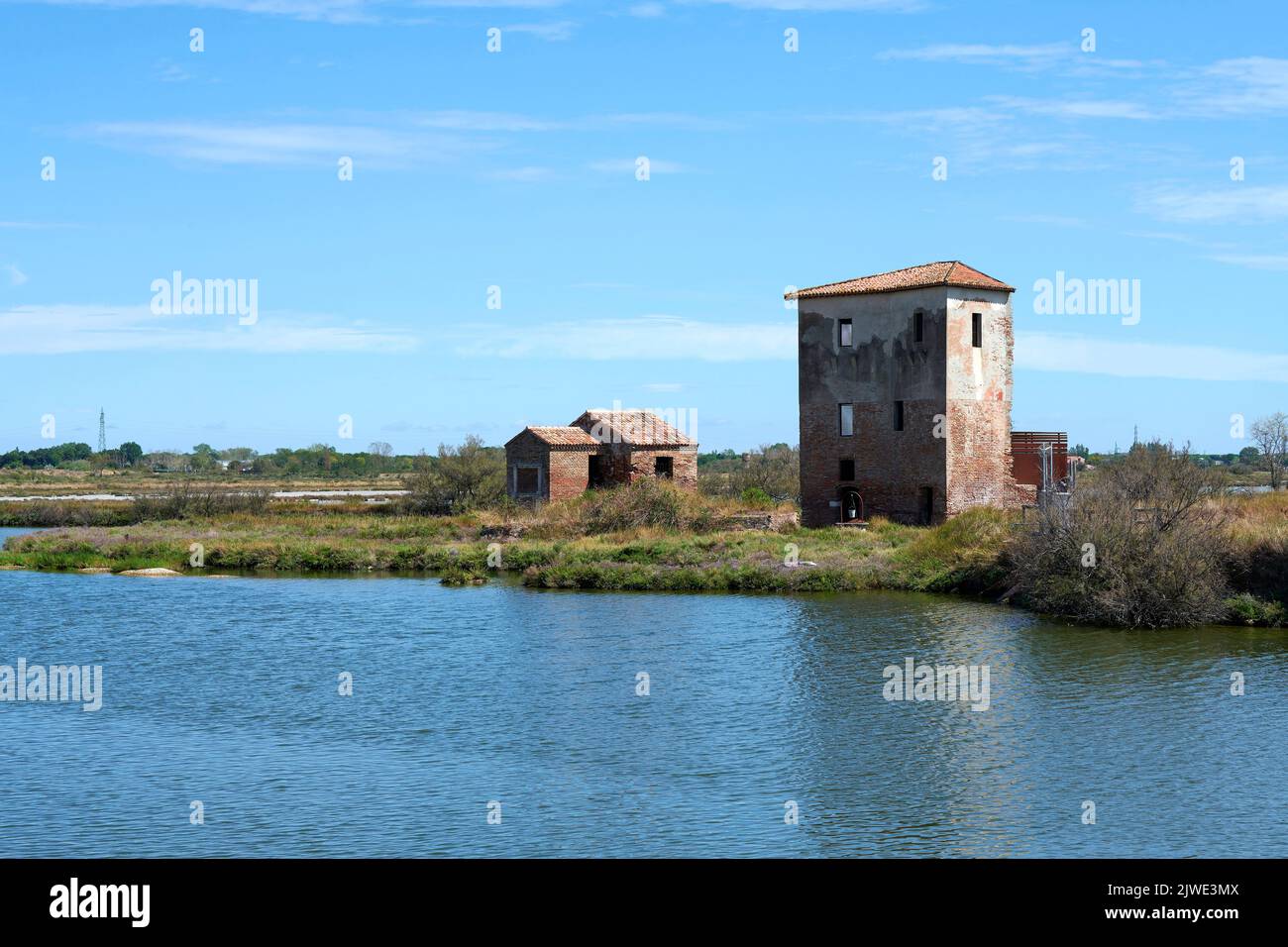Comacchio (Fe), Italy, a view of the Comacchio fishing valley Stock ...