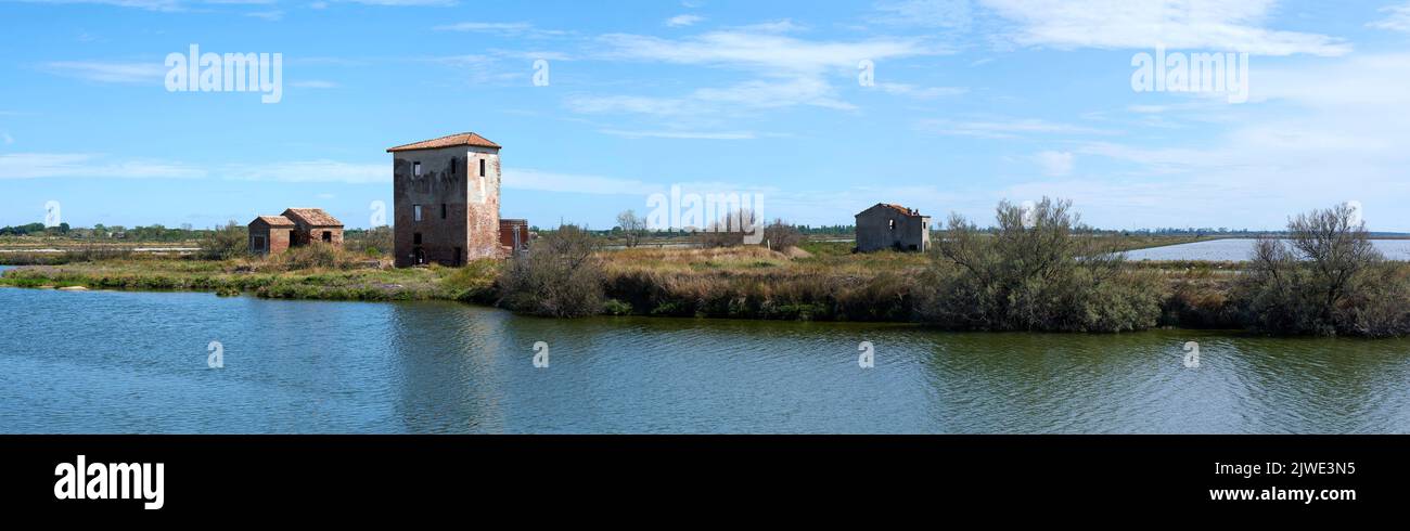 Comacchio (Fe), Italy, a view of the Comacchio fishing valley Stock ...