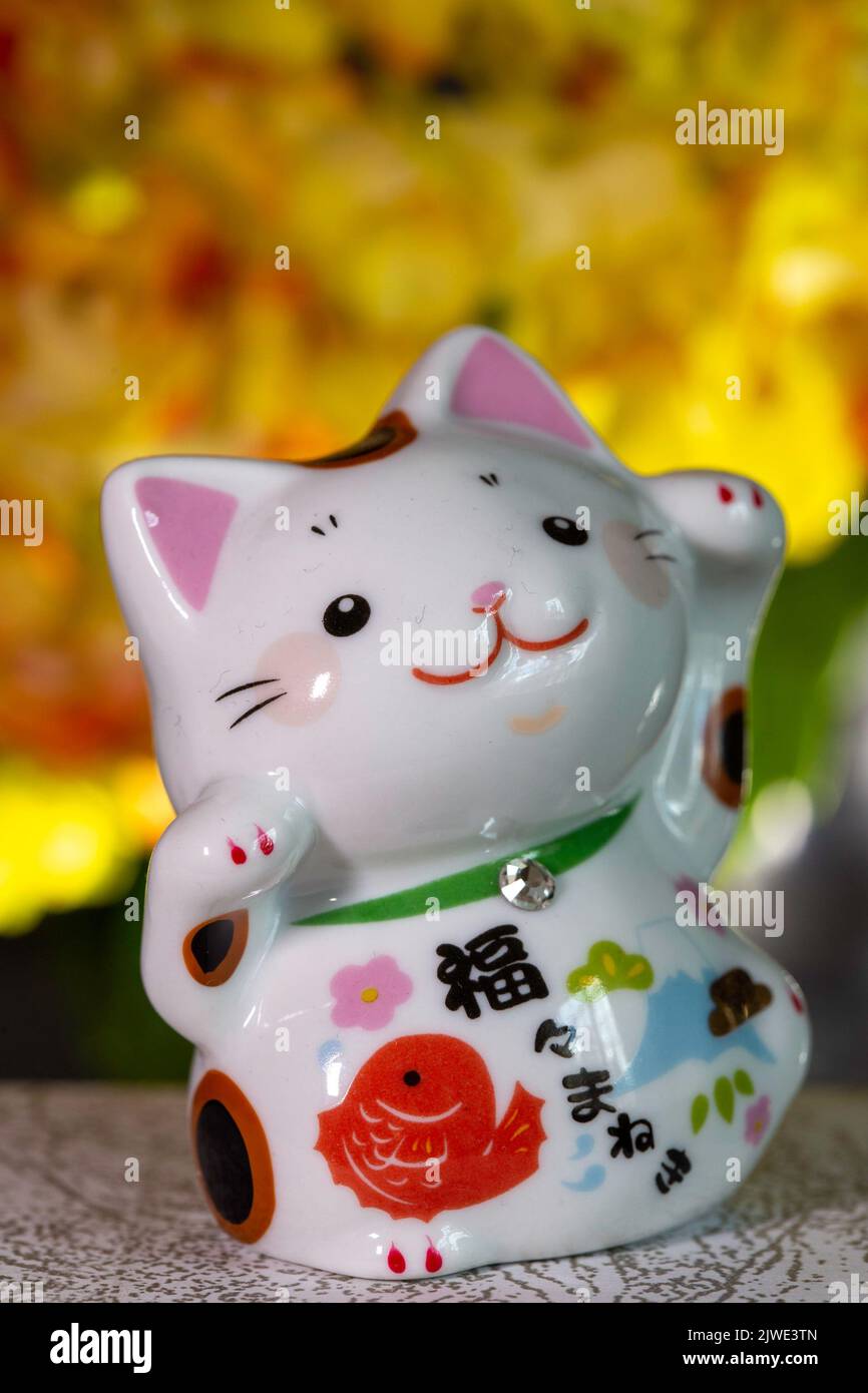 Maneki Neko, Lucky Cat Figurine, 2022 Stock Photo - Alamy