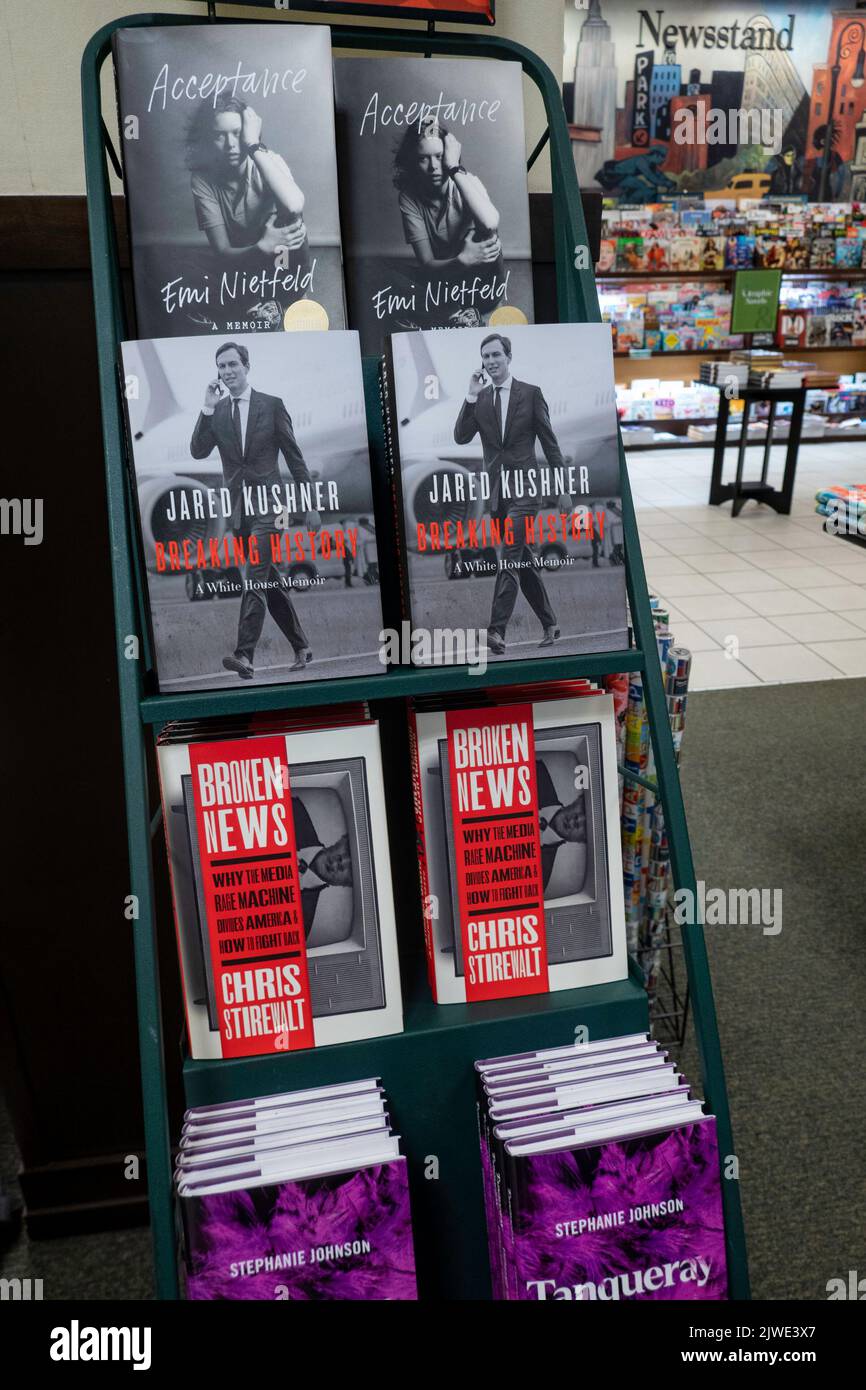 Barnes & Noble Booksellers on Fifth Avenue in New York City has a large ...