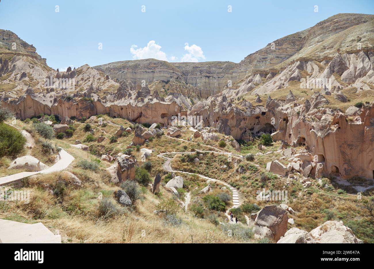 Exploring Cappadocia's Zelve Open Air Museum Stock Photo - Alamy
