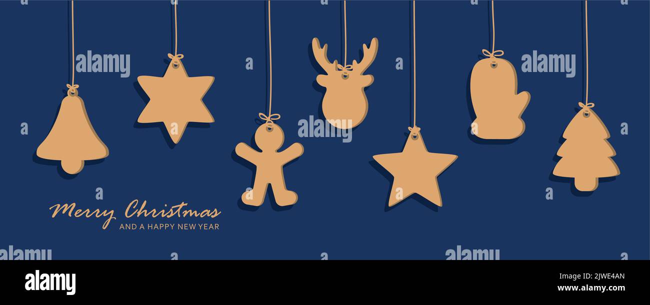 Snowman gingerbread on blue Stock Vector Images - Alamy