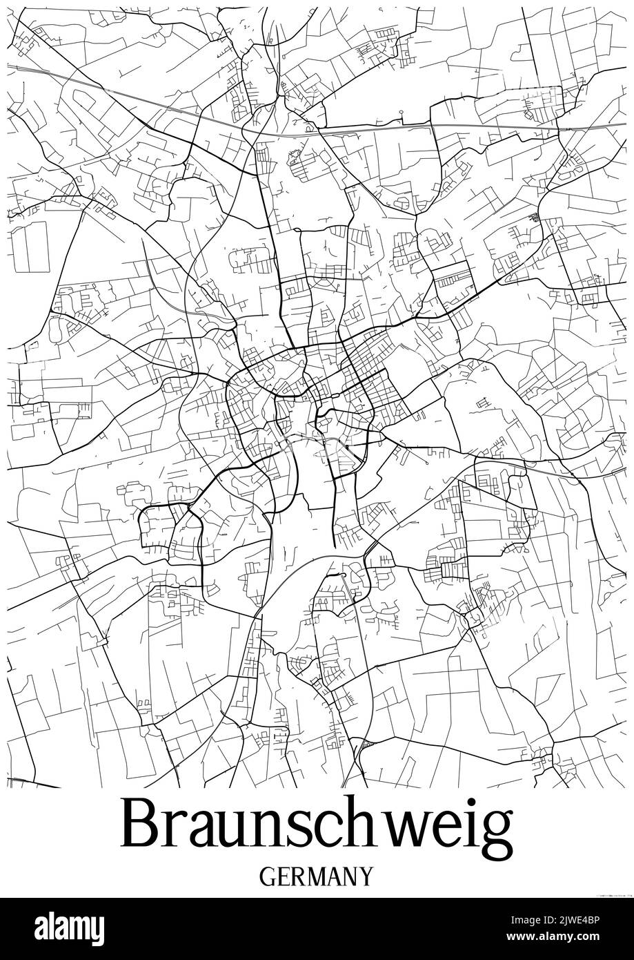 Map of braunschweig hi-res stock photography and images - Alamy