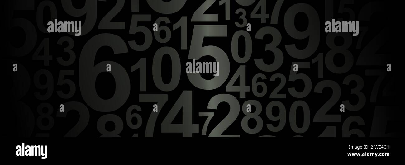 Creative and modern background with numbers Stock Photo - Alamy