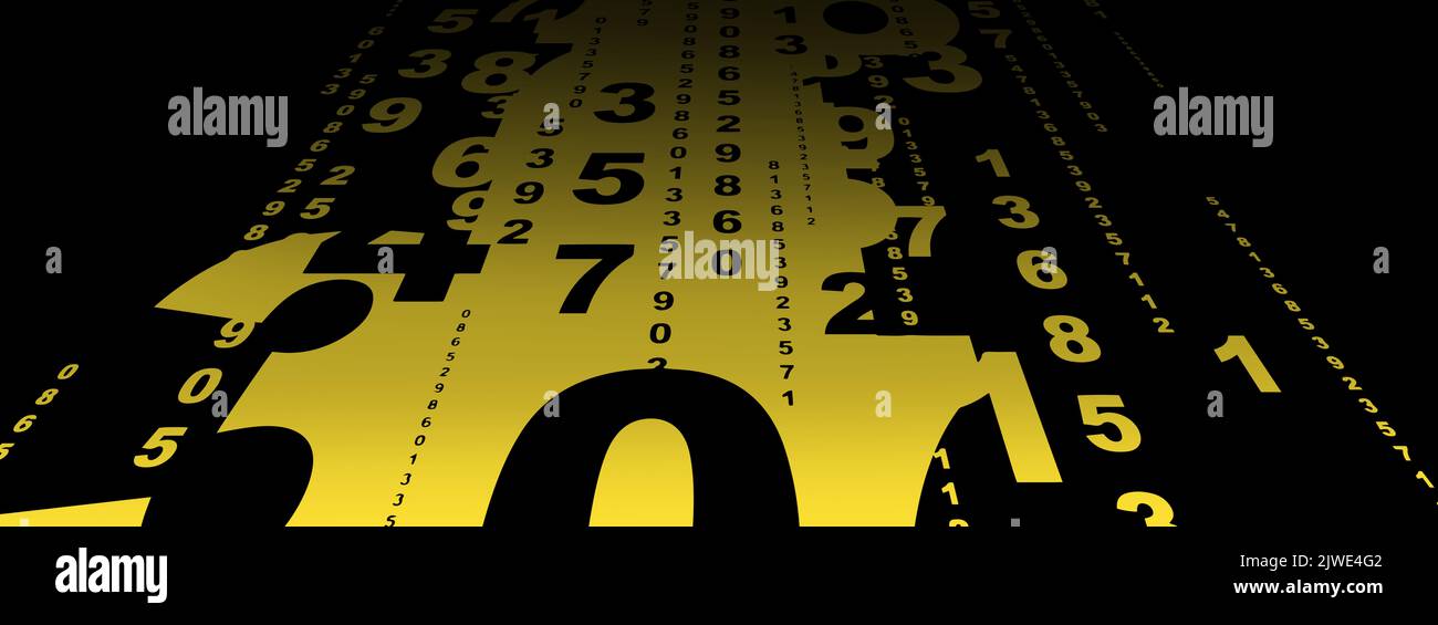 Creative and modern background with numbers Stock Photo - Alamy