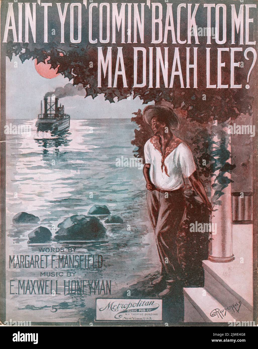 Ain't Yo 'Comin' Back to Me Ma Dinah Lee?, 1912 sheet music Stock Photo ...