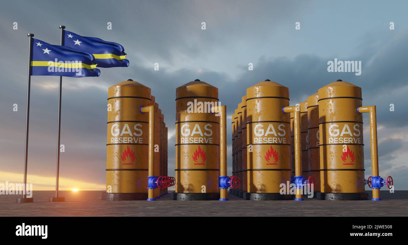 Curacao gas reserve, Curacao Gas storage reservoir, Natural gas tank ...