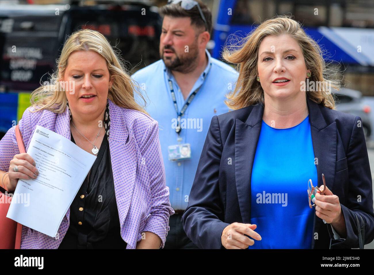 London, UK. 05th Aug, 2022. Penny Mordaunt, MP, former leadership ...
