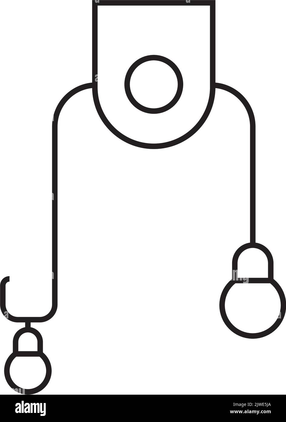 pulley icon logo vector design, this vector image can be used to create ...