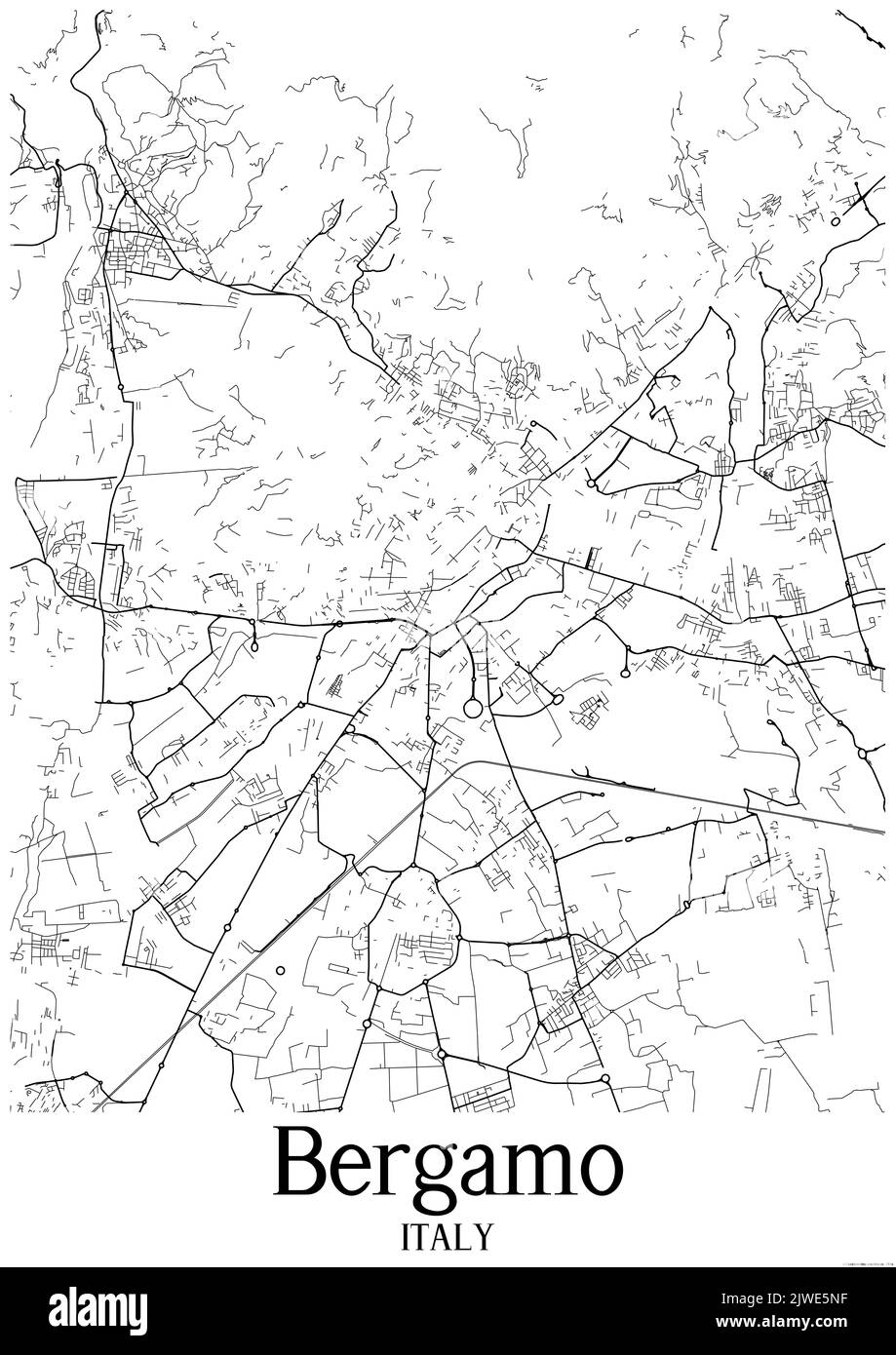 Map of bergamo hi-res stock photography and images - Alamy