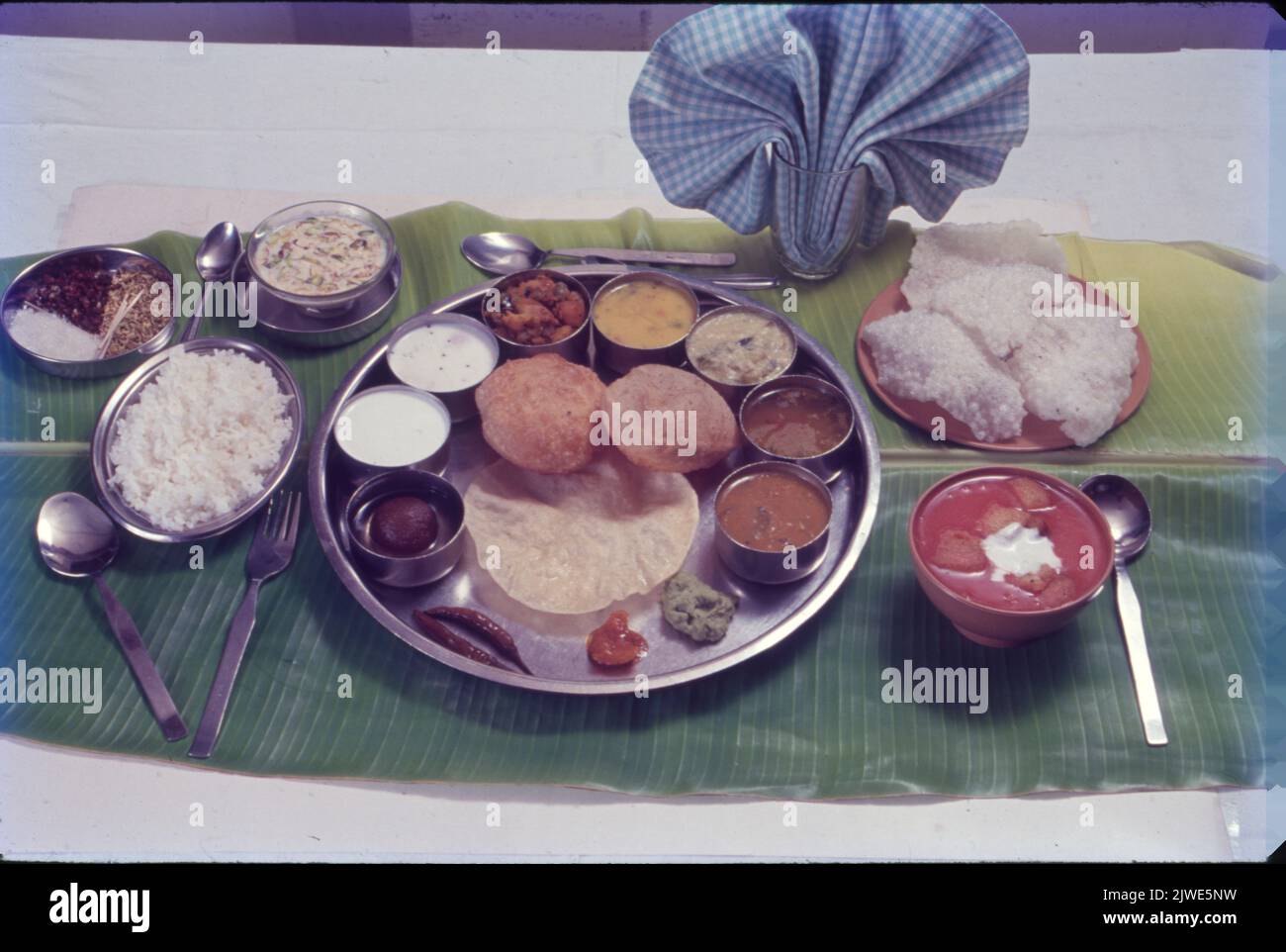Full Meal (Thali), Bombay Style Stock Photo - Alamy