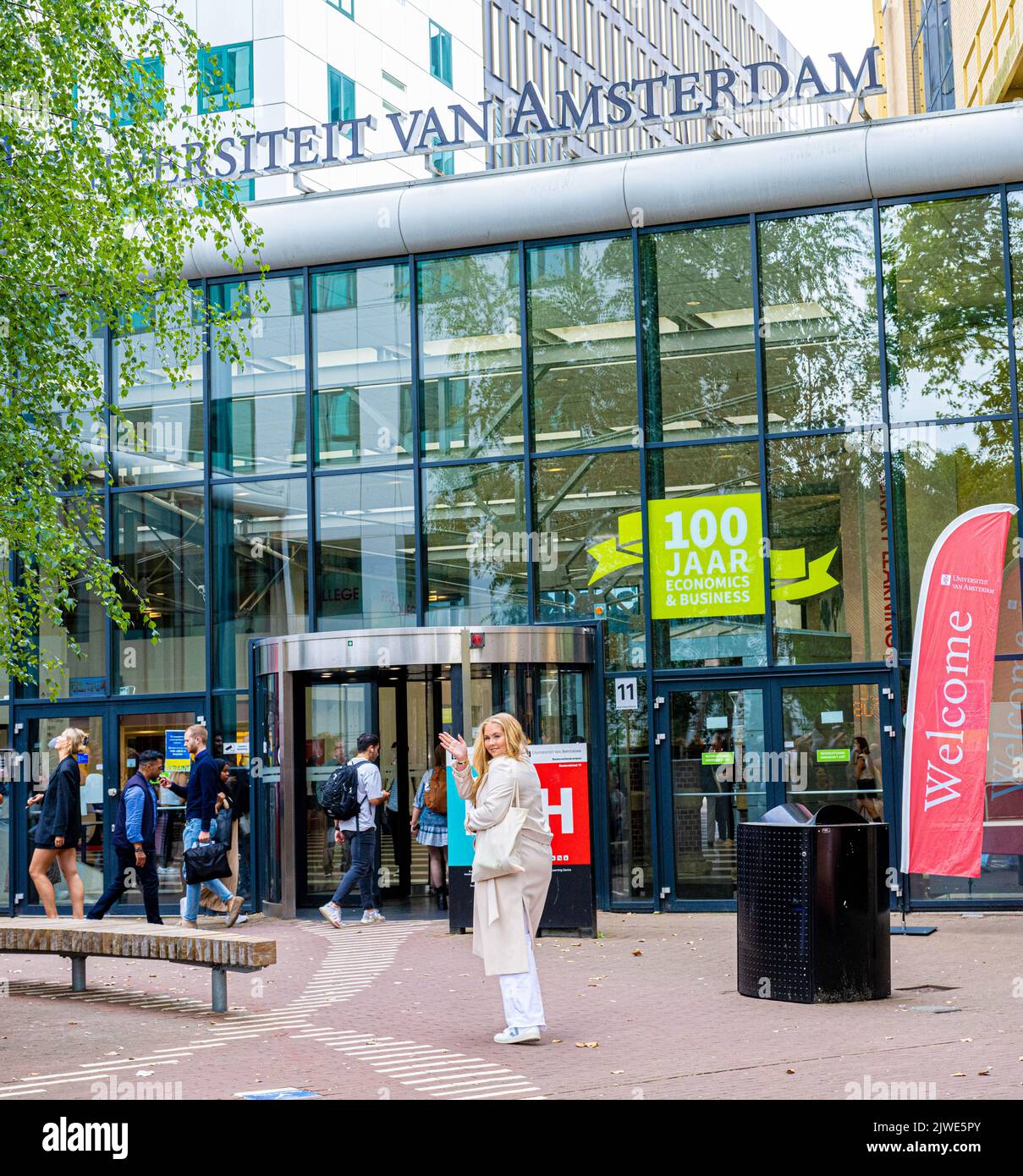 Amsterdam, the Netherlands - 05 Sep 2022, Princess Amalia at the University of Amsterdam during ...