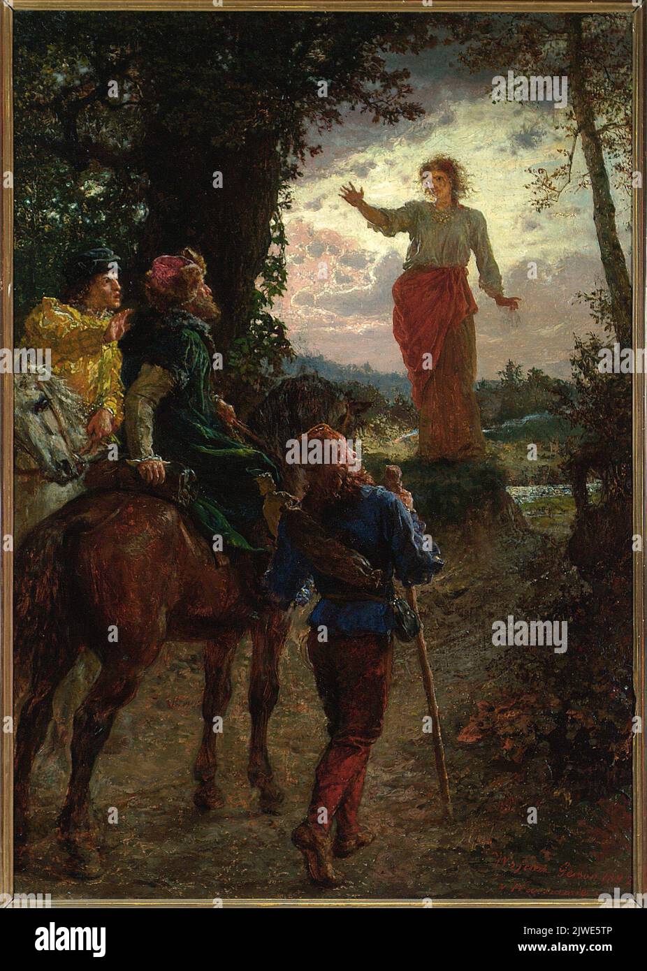 Veit Stoss on the way to Nuremberg. Gerson, Wojciech (1831-1901 ...