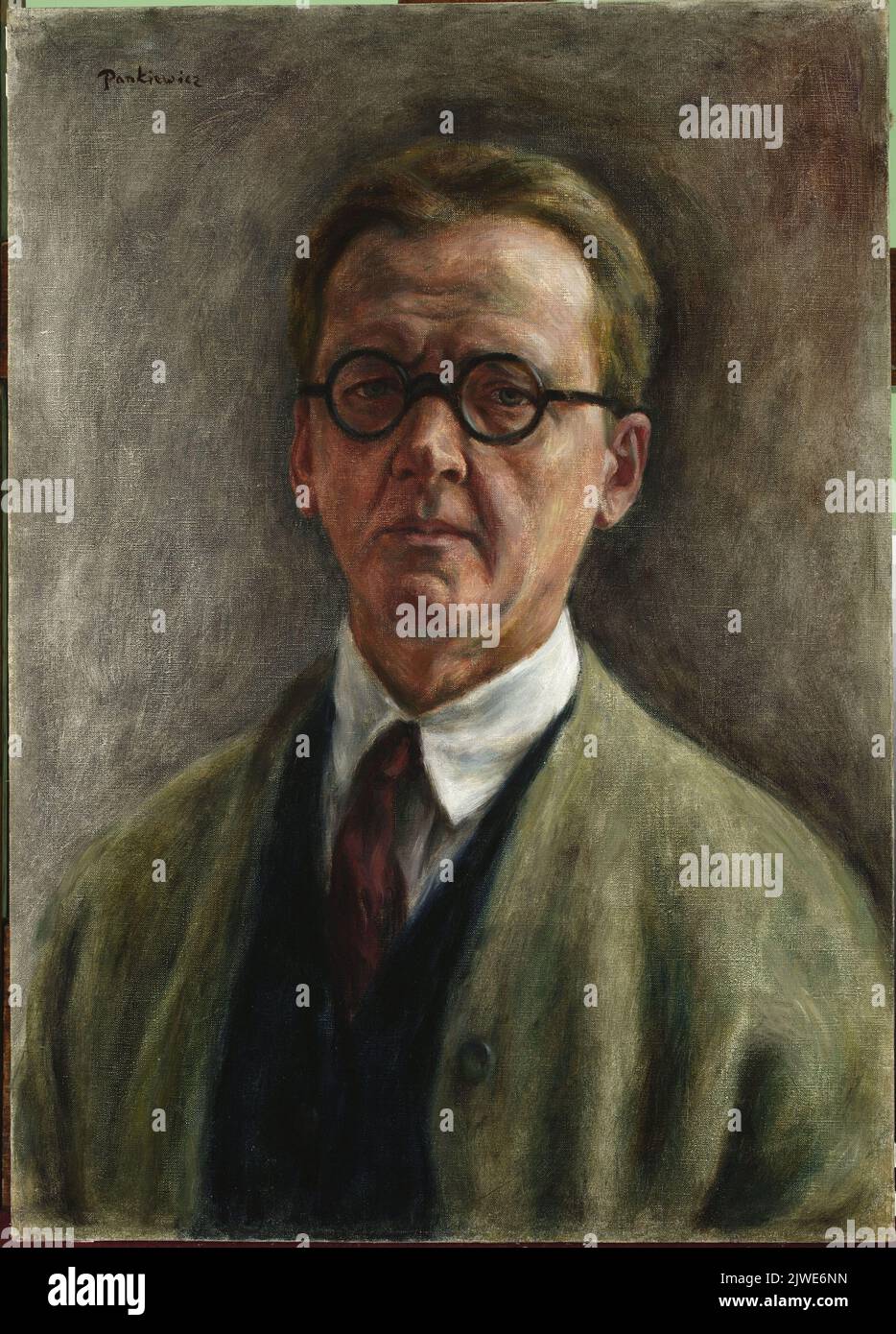 Self-portrait. Pankiewicz, Józef (1866-1940), painter Stock Photo - Alamy