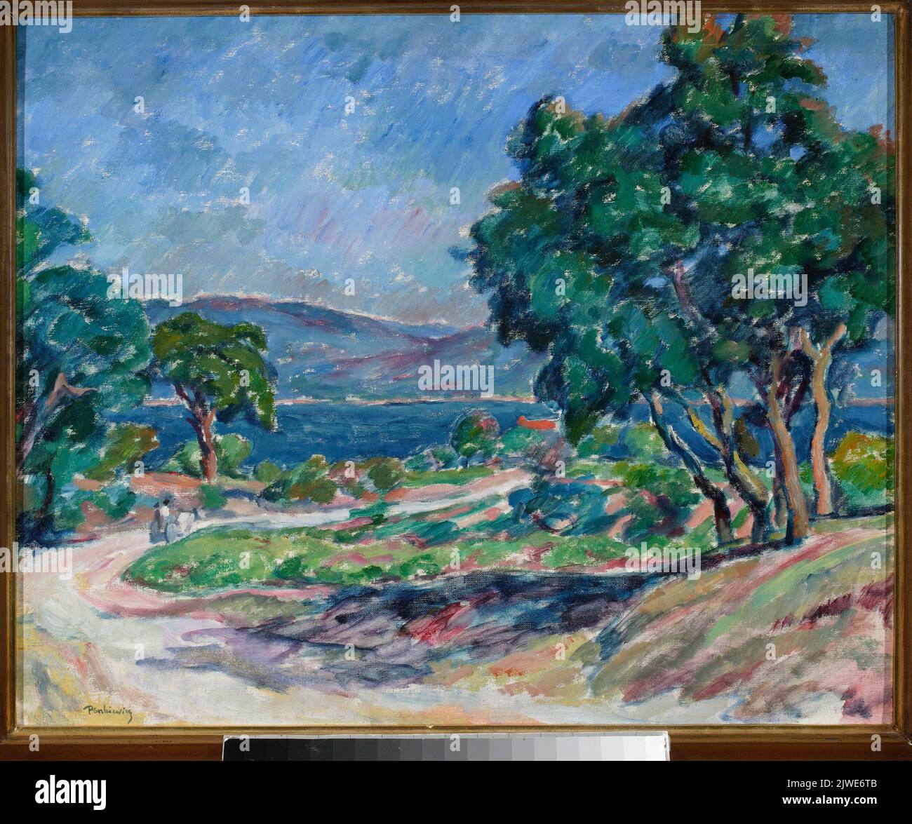 Road in Saint-Tropez. Pankiewicz, Józef (1866-1940), painter Stock ...