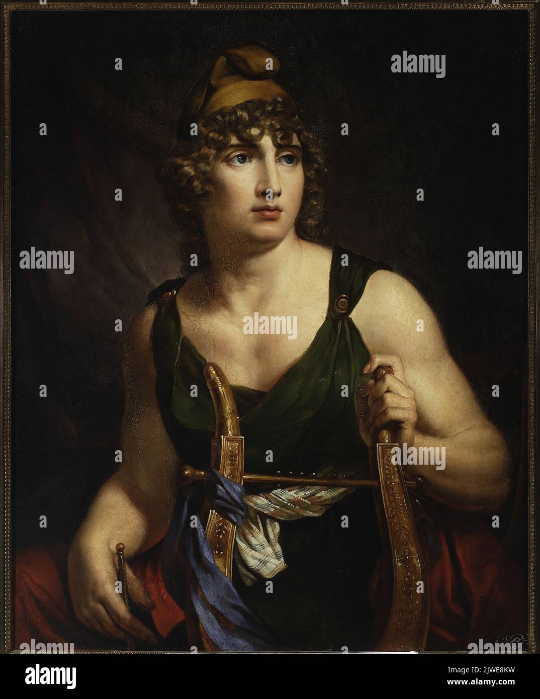 Paris in a Phrygian Cap. Brodowski, Antoni (1784-1832), painter Stock ...