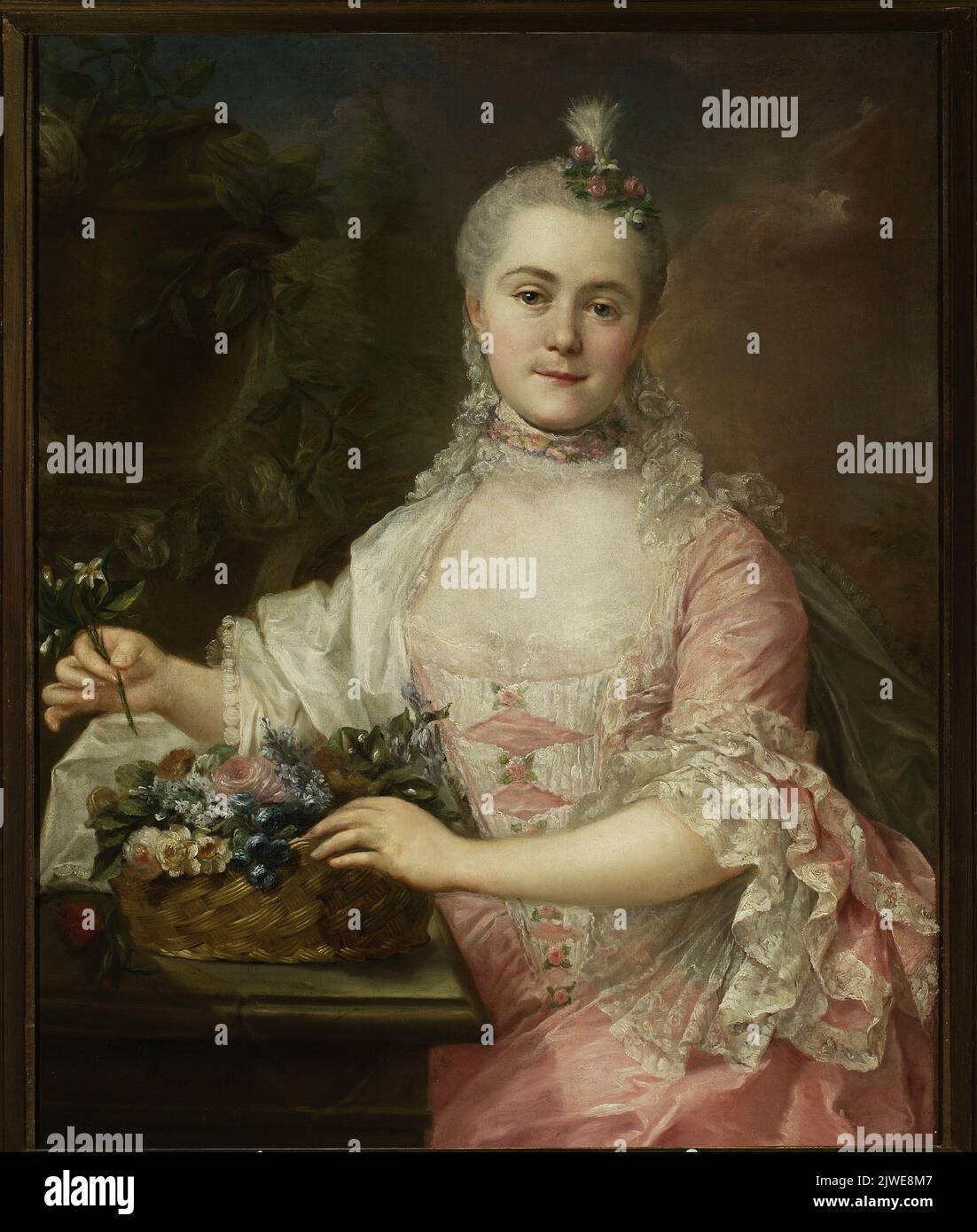 Portrait of Anna Szaniawska née Scypion (1730–1795). Bacciarelli ...
