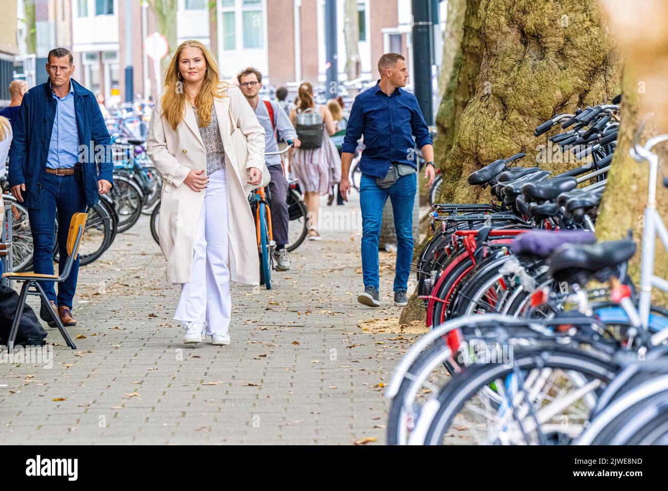 Amsterdam, the Netherlands - 05 Sep 2022, Princess Amalia at the University of Amsterdam during ...